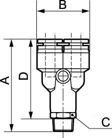 Y with tapered male centre leg - RPY MR | Prevost