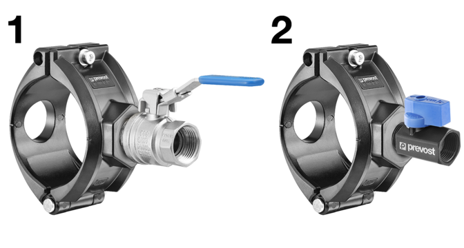PPS1 BFV - Tapping flange BFT with valve | Prevost